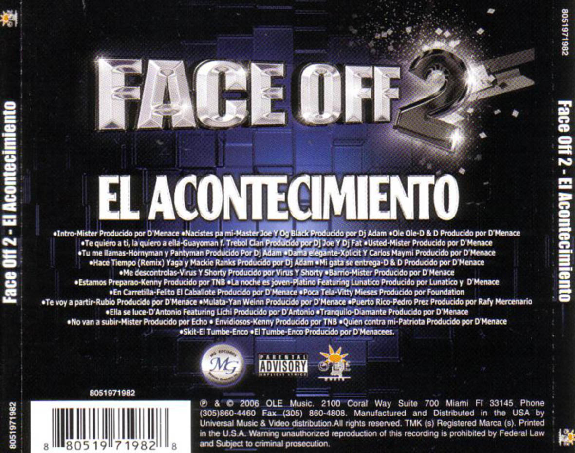 CARATULAS DE CD DE MUSICA: Face Off 2 - El Acontecimiento (2006)