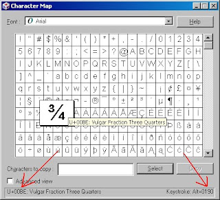 SQL Server, SSRS and Crystal Reports: Useful Character code chart