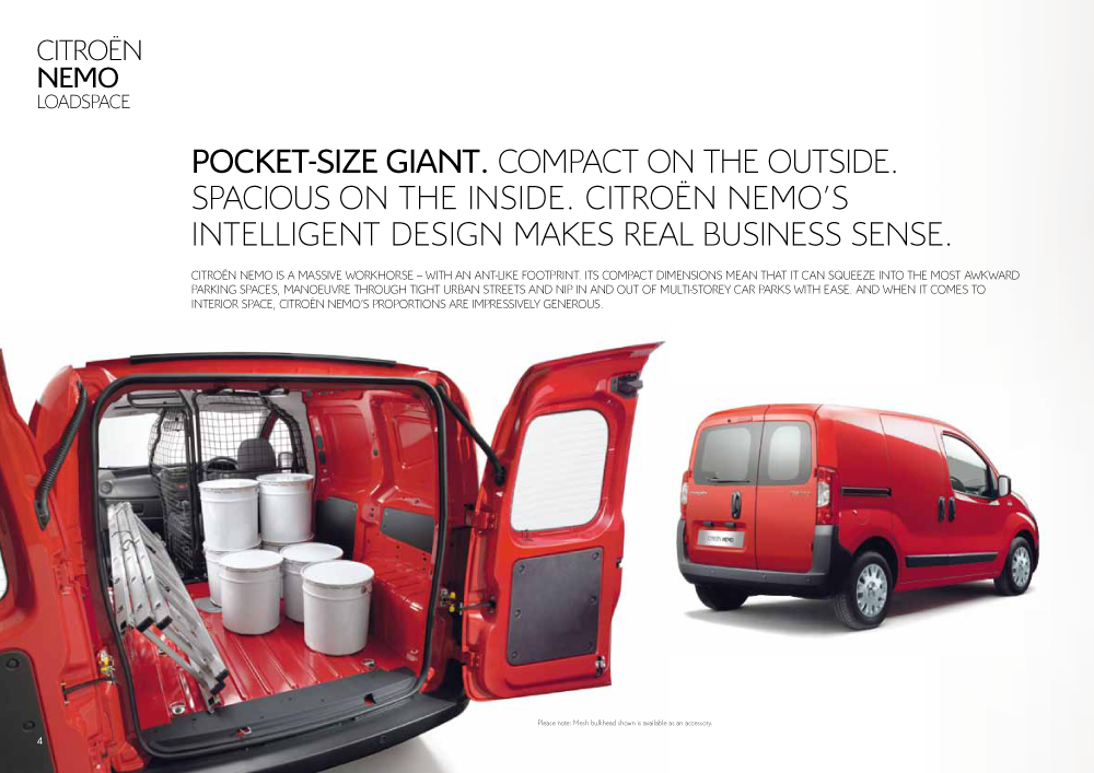 Citroen Commercial Microsite: Citroen Business Centre - Nemo Van