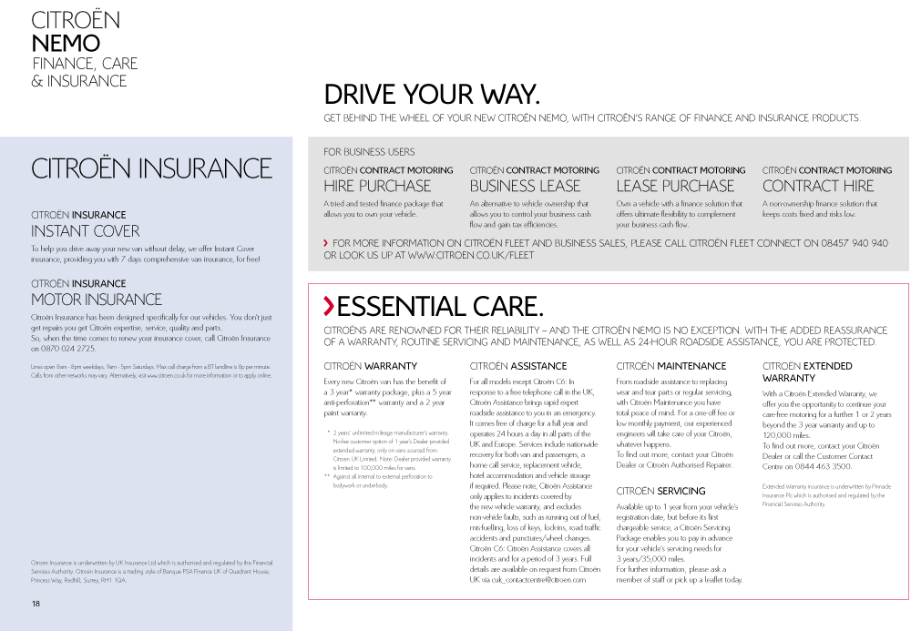 Citroen Commercial Microsite: Citroen Business Centre - Nemo Van