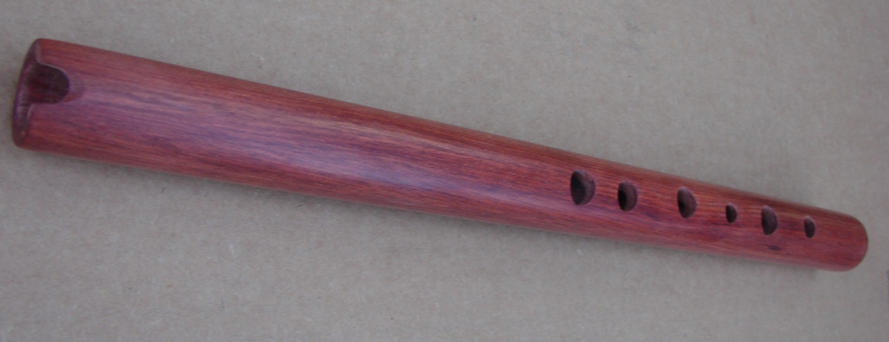 QUENAS QUINDE: Quena Profesional en Caoba natural - SOL 440