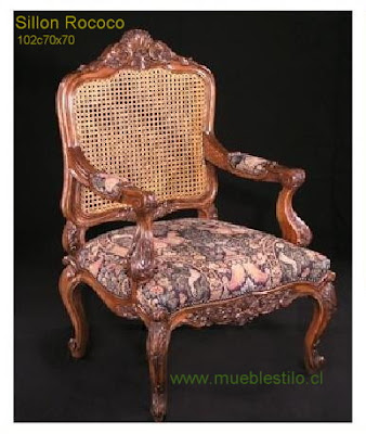 muebles Categorias: Sillon Rococo