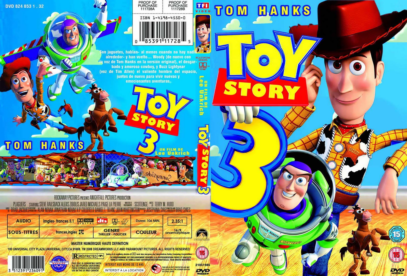 MI CINE: TOY STORY 3 (CALIDAD DVD BLUERAY)