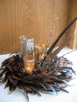 Little Pheasant: Feather Centerpieces