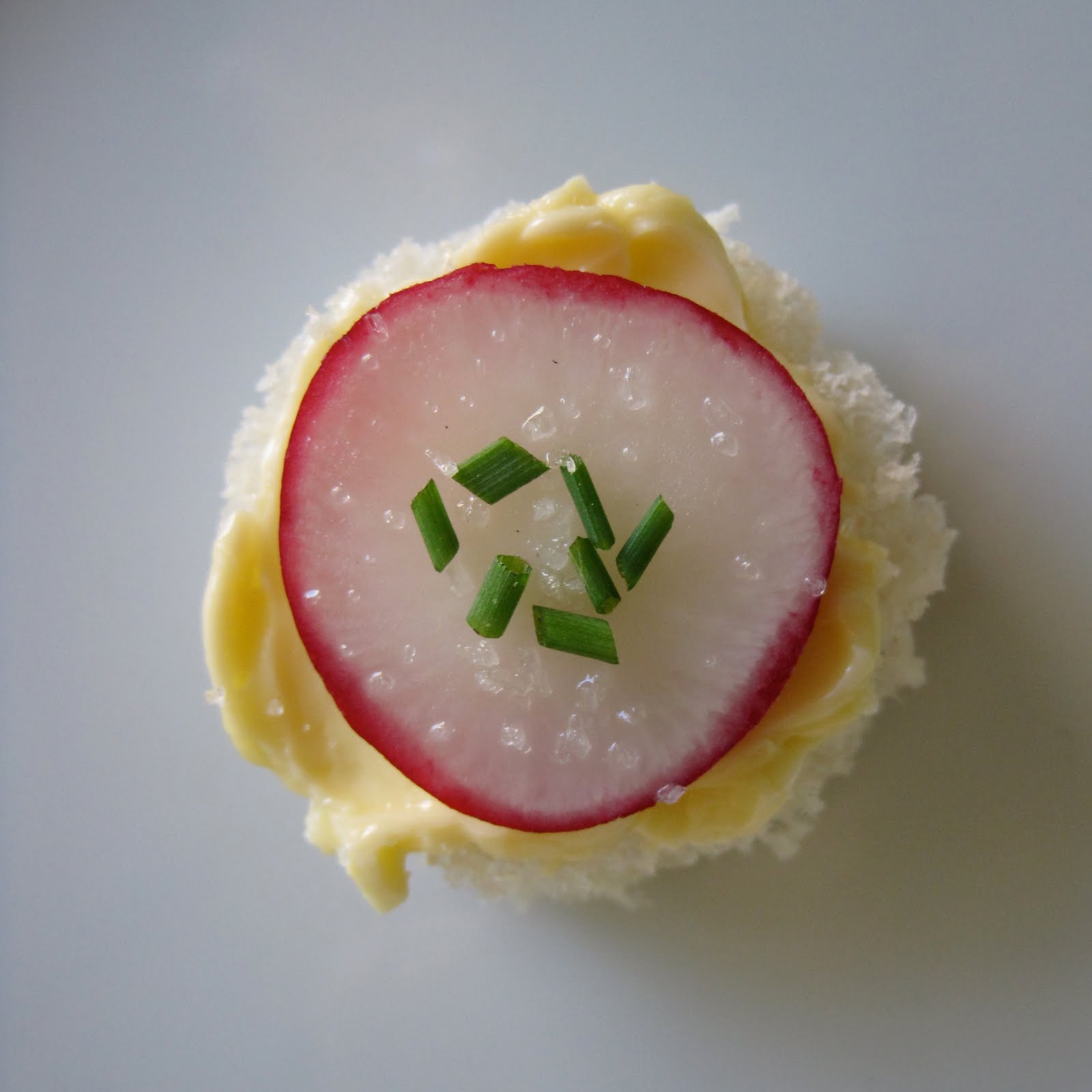 Getting Your Share: Experimenting with Ingredients: Red Radish Canapés