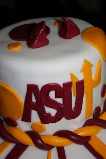 Teeny's & Tiny's CAKES!: ASU Grooms Cake
