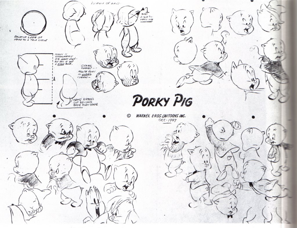 John K Stuff: Toy Drawing 10: How To Draw Porky
