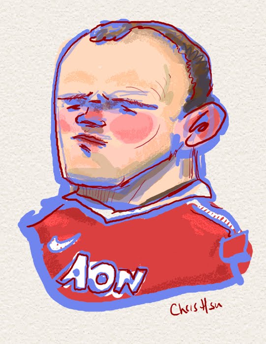 The Adventures of My Brain: Wayne Rooney Quick Sketch