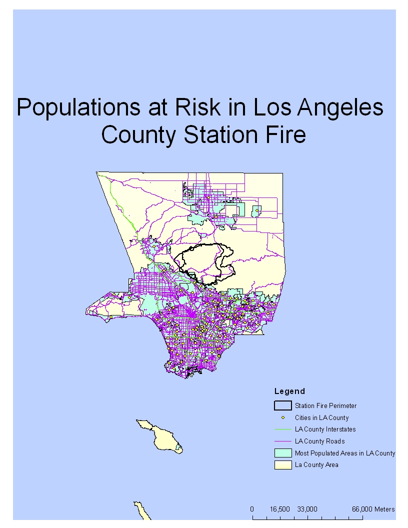 Geography 7: Lab Assignment #7: Mapping the Station Fire in ArcGIS