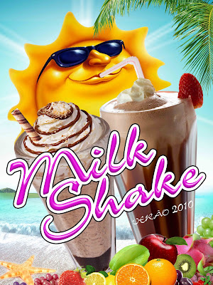 Designer gráfico: banner milk shake verão