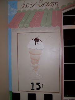Bawden Fine Murals: Ice Cream Parlor mural