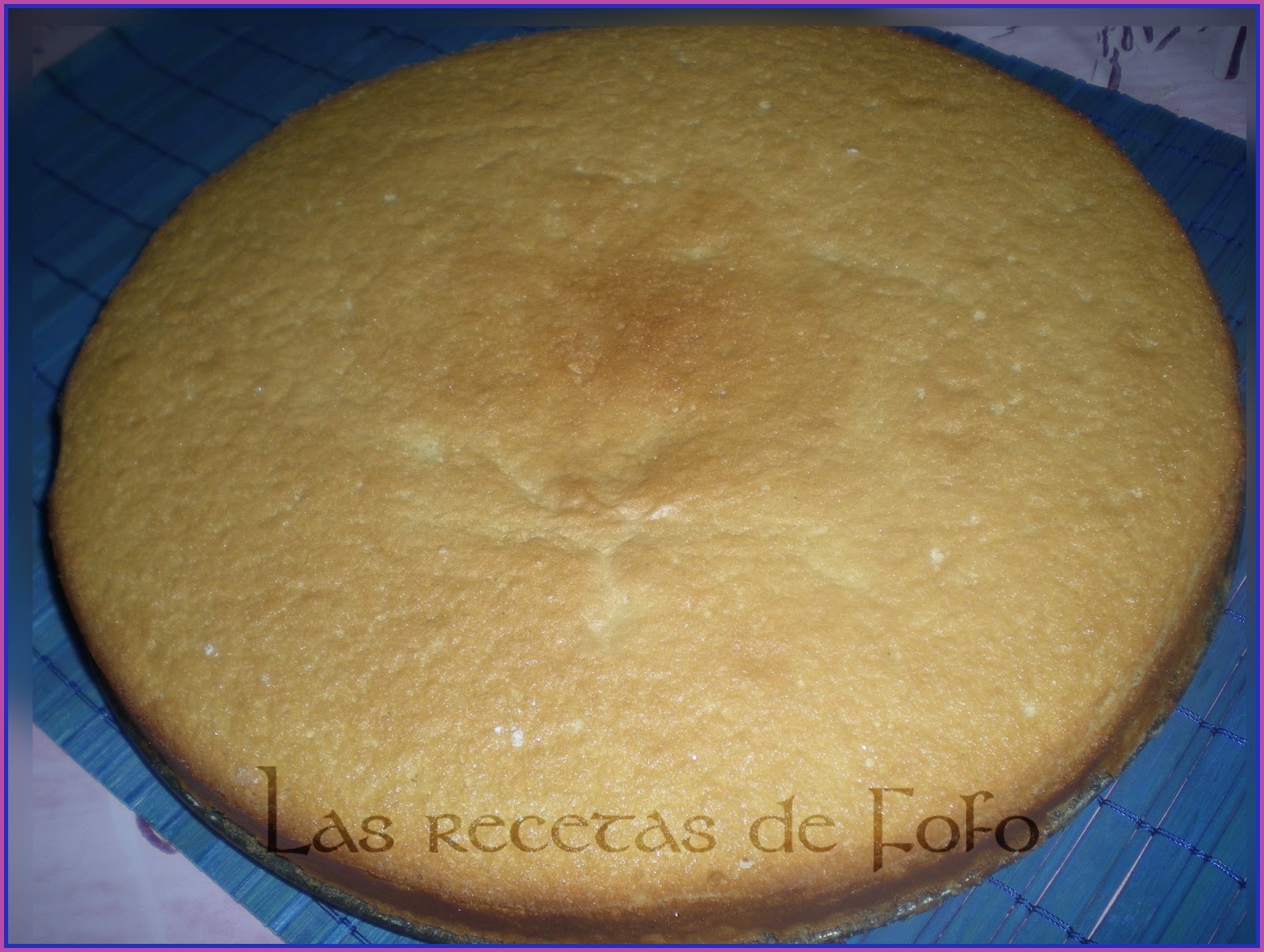 Las recetas de Fófo: Bizcocho genovés