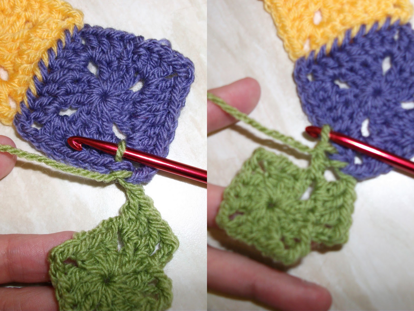 The Wench's Crafty Corner: Joining Squares Part Two - Joining a Square ...