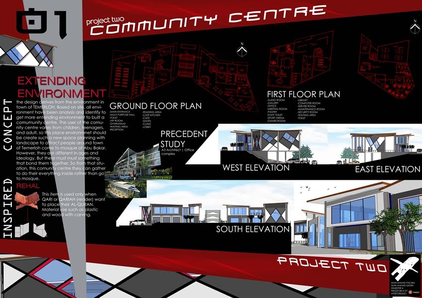 fayzsibudakarkitek: Conceptual Board : Semester 4 Architecture
