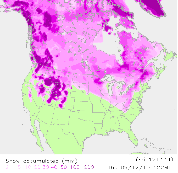 Meteorología Práctica: Extensas Nevadas Previstas en América del Norte ...
