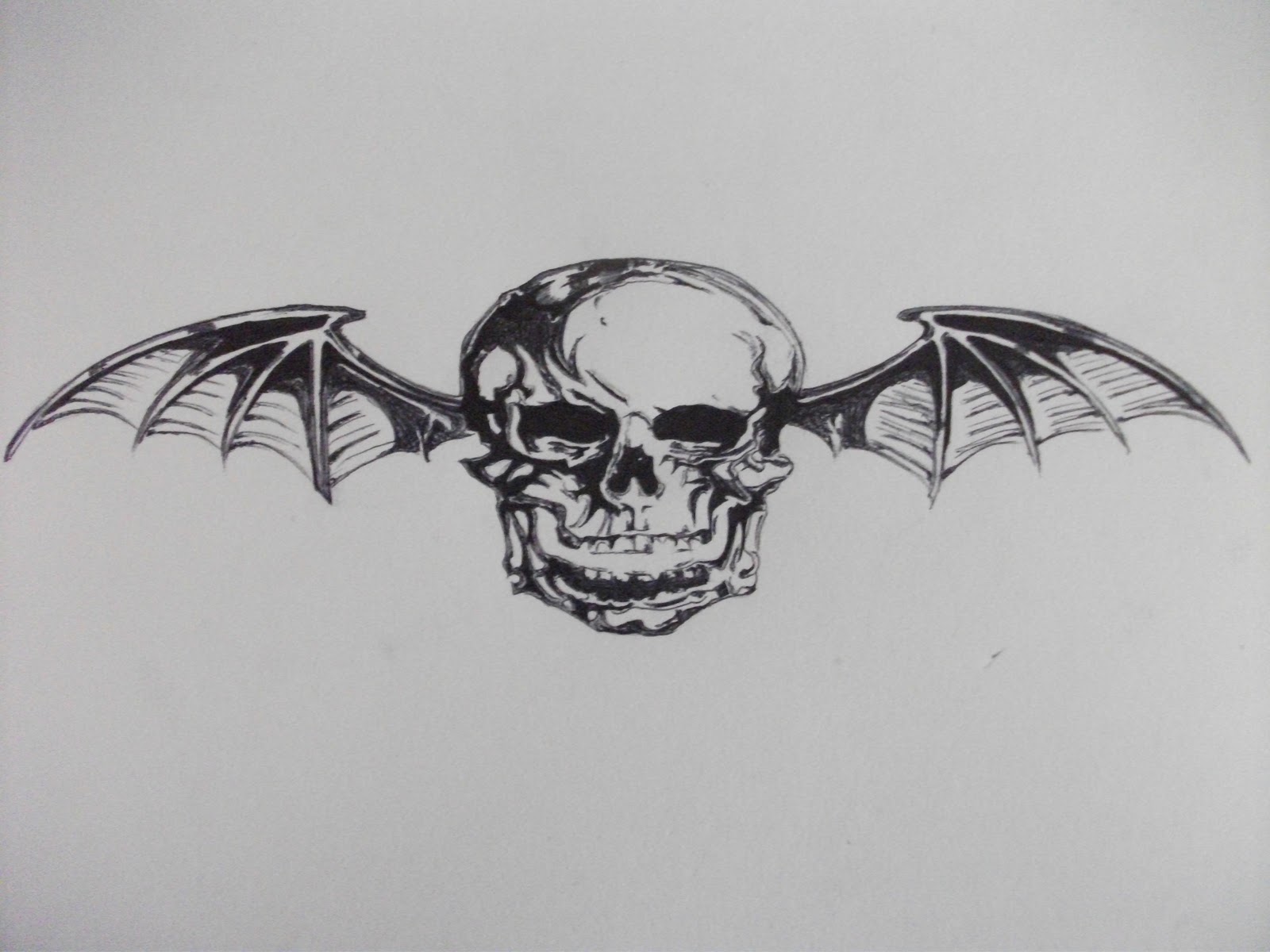 Joe's art blog: avenged sevenfold deathbat drawing