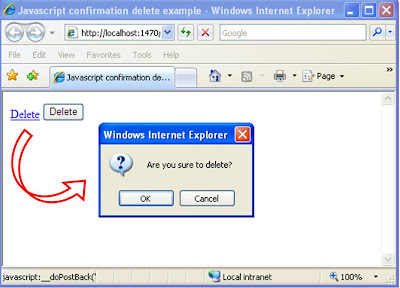 S@thish Web World: Javascript confirm message before delete from Asp.net LinkButton or Button ...