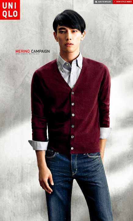 ASIAN MODELS BLOG: Shinya Tajima Ad Campaign for Uniqlo, Fall 2008