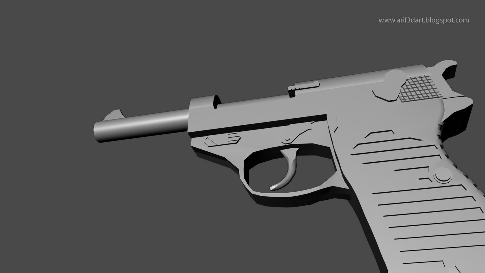 Arif-3D-Art: Gun Model in 3d