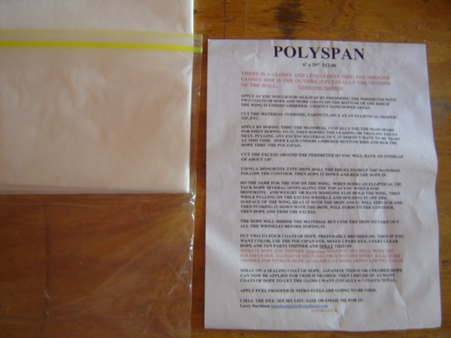San José (GVRA Texaco) - ARGENTINA -: Entelado, terminación y armado final.