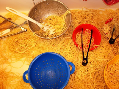 Patti's Nursery School Class: Cooked Spaghetti