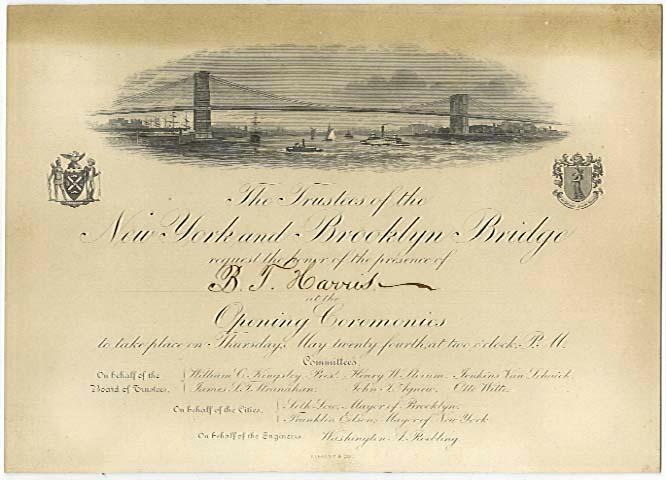 SECRETFORTS: Iconic: The Brooklyn Bridge, 1883.