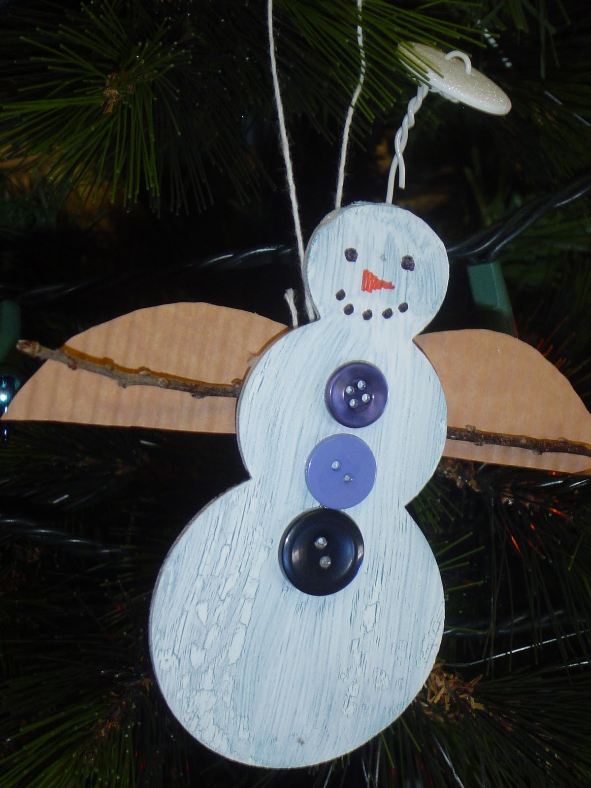 Cottage Garden Quilter: Snowman Angel Ornament