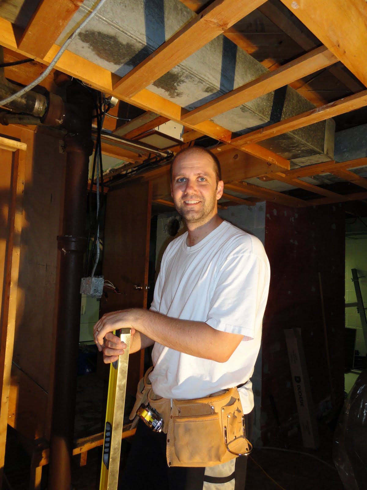 Our Basement Renovation: Jimmy Rig