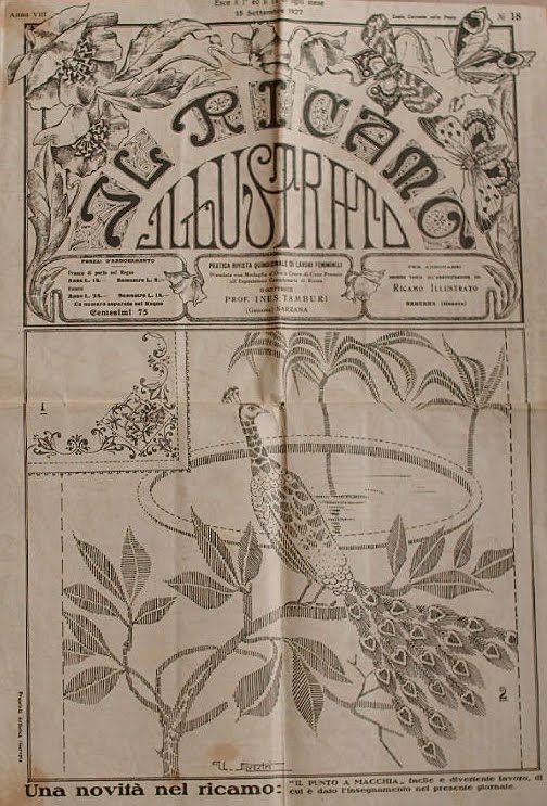 Italian Needlework: Il Ricamo Illustrato - an antique Italian ...