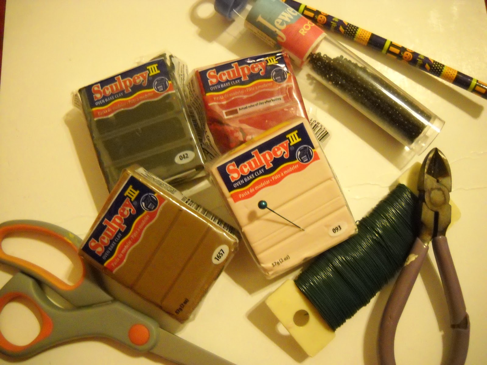 Craft Goodies: Day 3-Polymer Clay Teddy