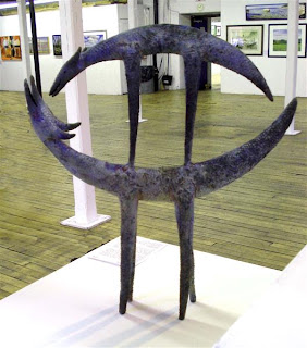 DVSA pictures: BARBARA SACKS, Raku clay,