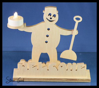 Scrollsaw Workshop: Snowman Tealight Scroll Saw Pattern