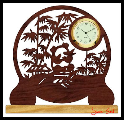 Scrollsaw Workshop: Panda Mini Clock Scroll Saw Pattern