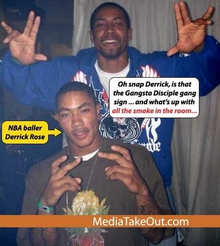 Derrick Rose Gang Sign