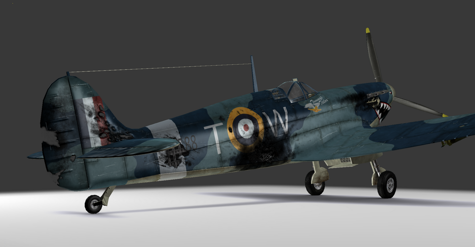 Wicksy's Washable Wonderings: Spitfire - Damaged State