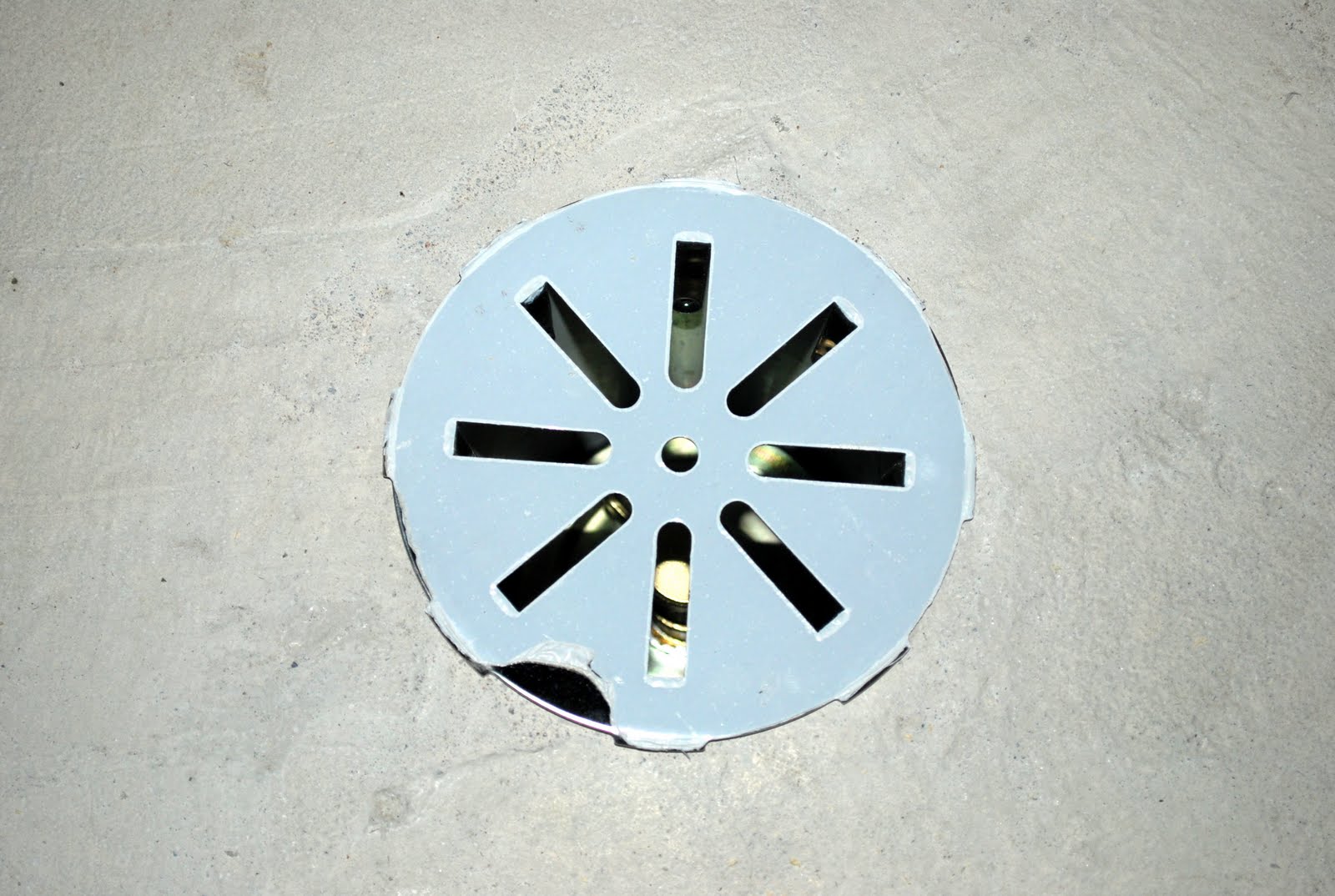 Yellow Wallpaper: Cutting Off and Capping Floor Drains