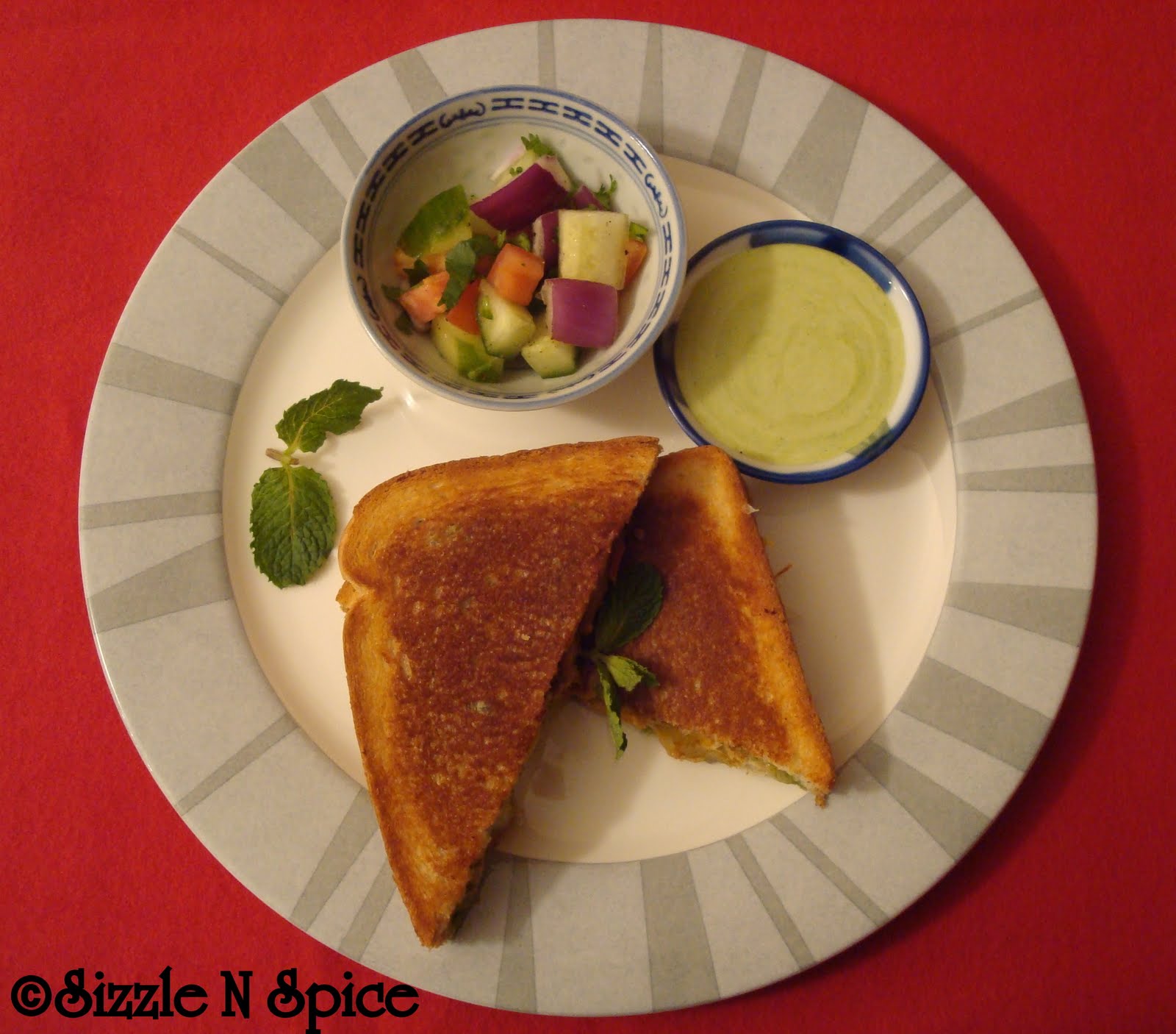 Sizzle N Spice: Panini with an Indian twist - Tandoori Chicken N Cheese ...