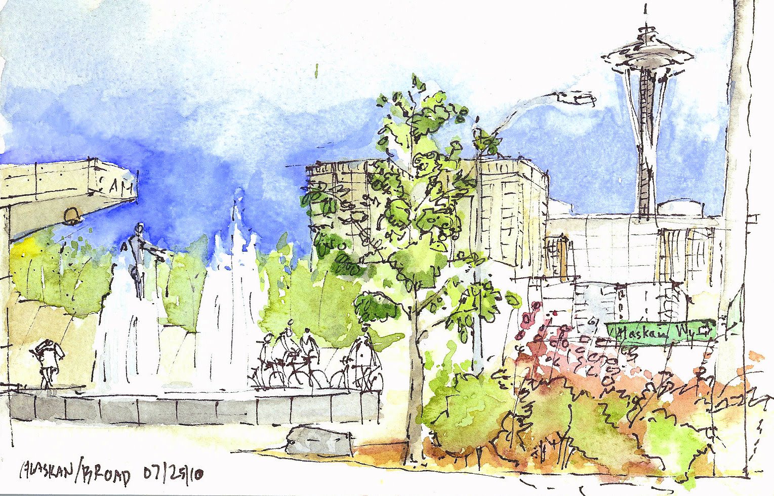 Urban Sketchers Seattle: Sketching the Seattle Waterfront
