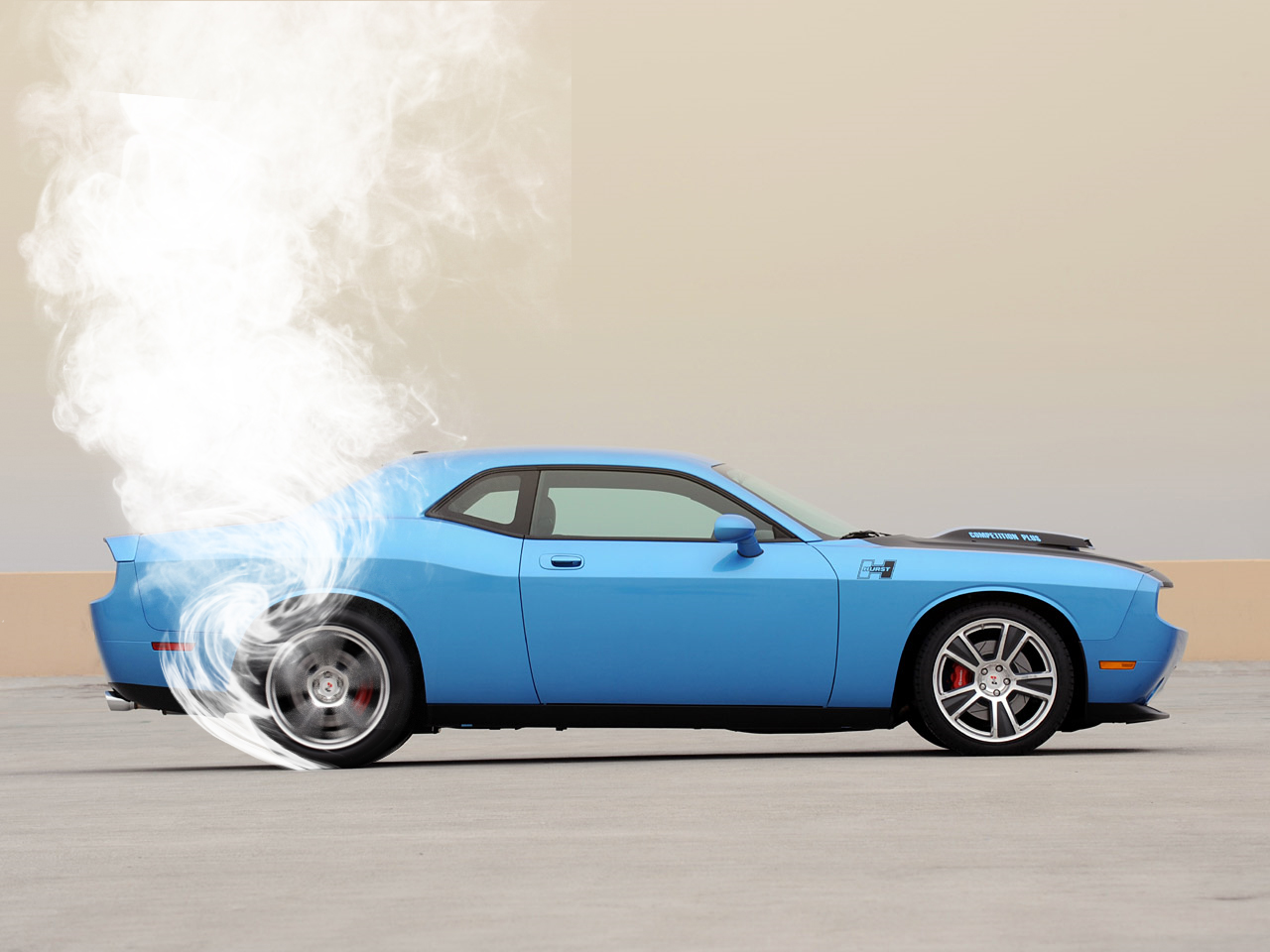 Muscle Car Burnout ~ Easy Photoshop Tutorials