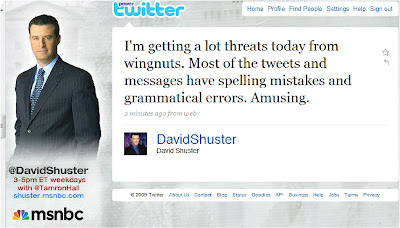 David Shuster Tweets About Wingnut Threats | From the Left