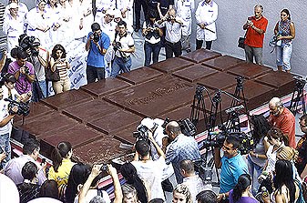 Dying for Chocolate: World's Largest Chocolate Bar