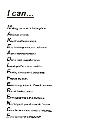 .: Poem to Make a Difference