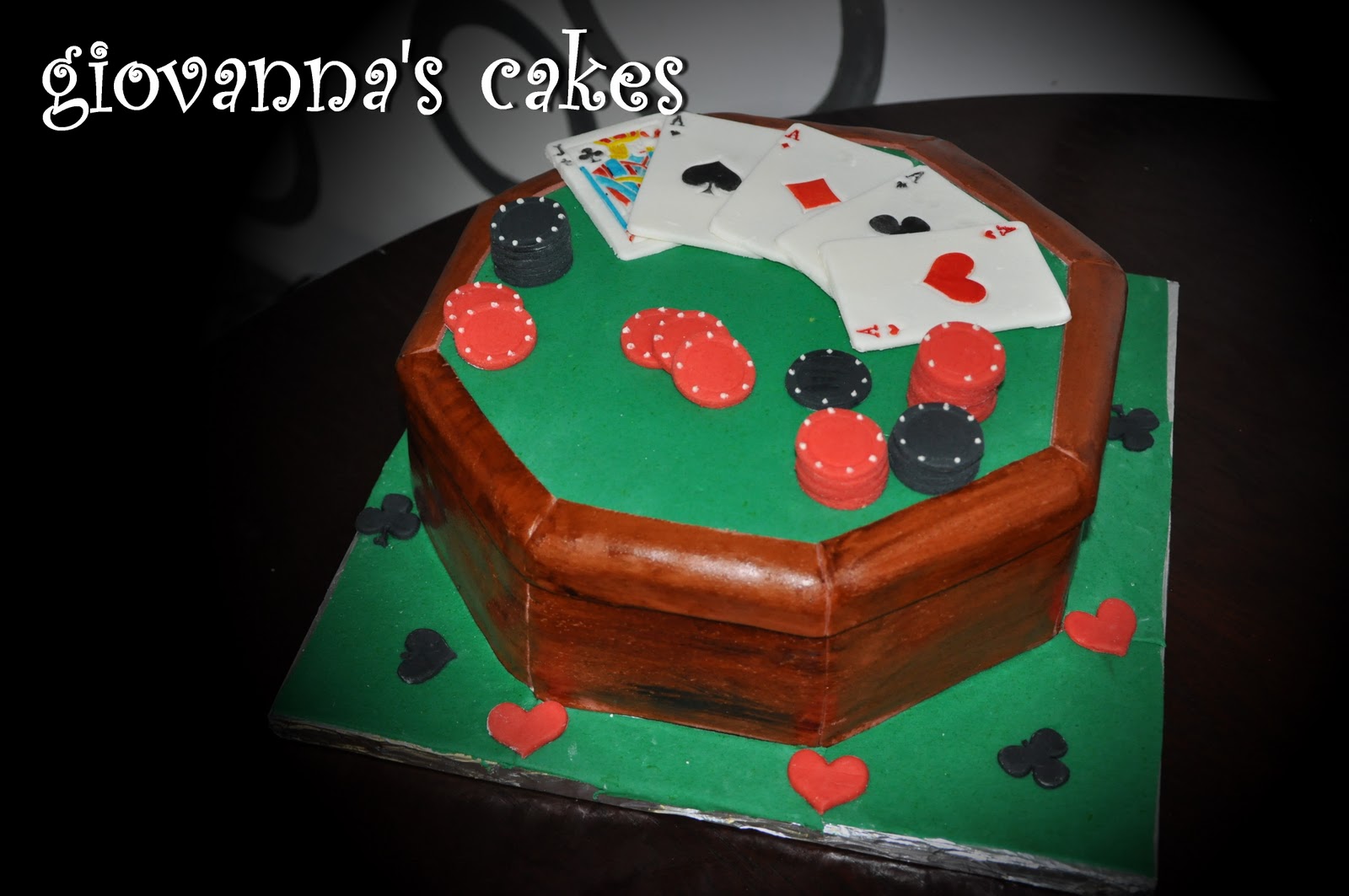 giovanna's cakes: poker table cake