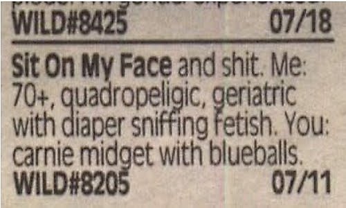 20 funniest personal ads of all time