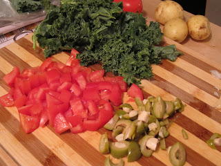 wednesday nite dinner: pan-roasted basa with new potatoes, tomatoes ...
