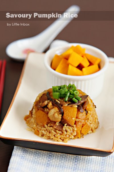 Little Inbox Recipe ~Eating Pleasure~: Savoury Pumpkin Rice