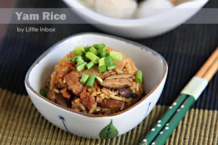 Little Inbox Recipe ~Eating Pleasure~: Yam Rice 芋头饭