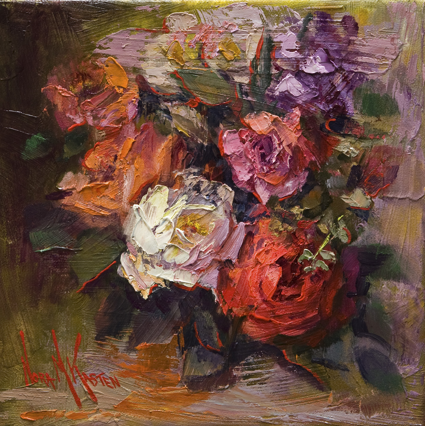 ART & SPIRIT by Artist, NORA KASTEN: NORA KASTEN Artist Oil Painting "A ...