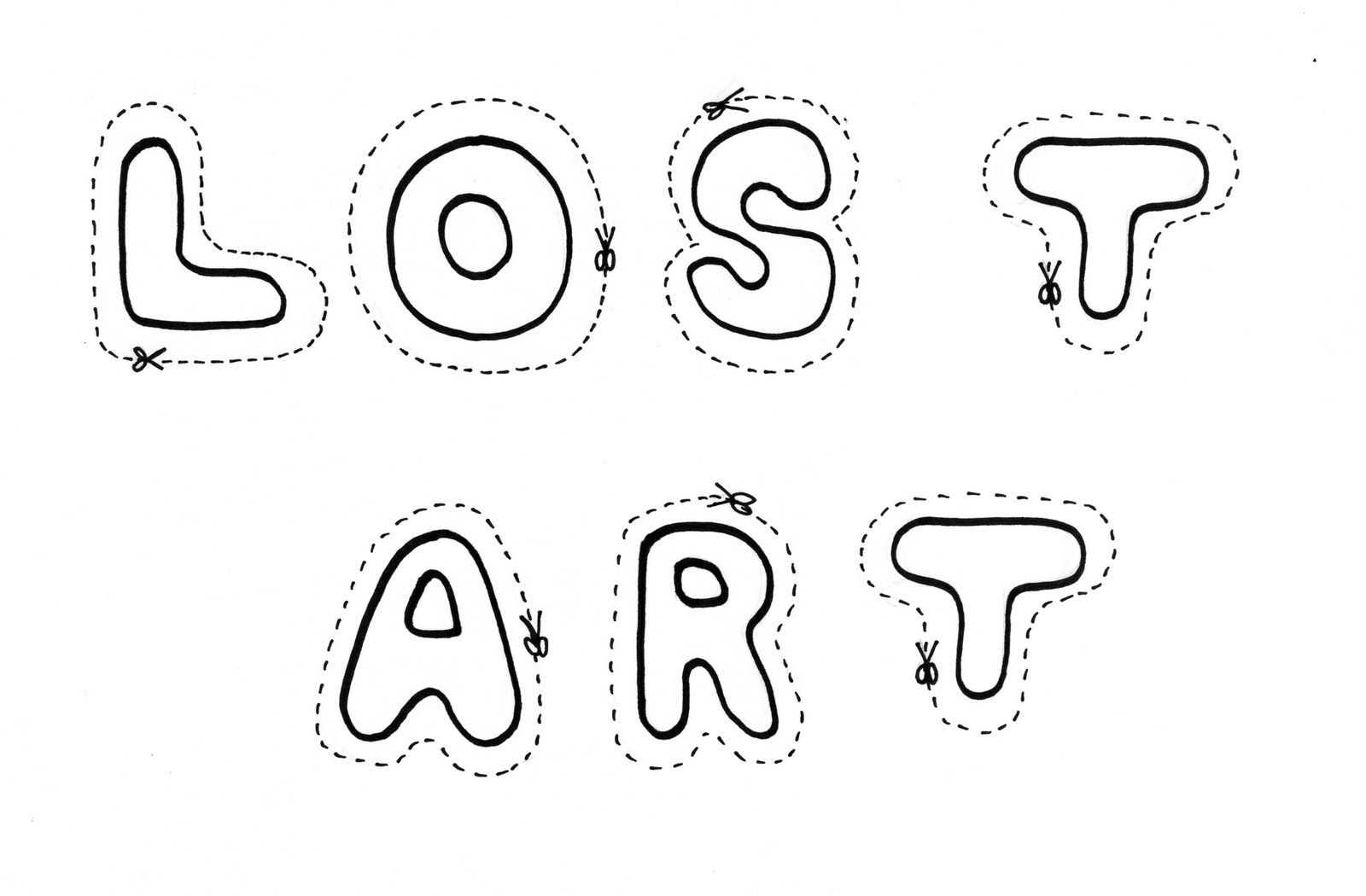 Lost Art: Cut-Out Letters - Ideas