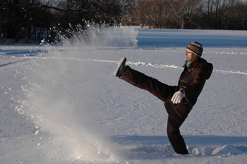 Painefull: A Genuine Snow-Kicking Injury